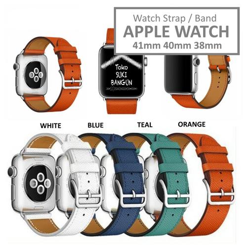 Jual TALI JAM 38mm Apple Watch NEW Model SINGLE TOUR Leather Strap Band ...