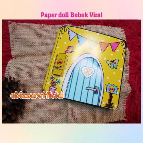 Jual Cute Yellow Duck Paper Doll Viral Mainan Kertas Anak Quite Book ...