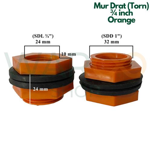 Jual Mur Drat Tandon Tangki Air Napel Verloop Ring PVC Toren Torn 3/4 ...