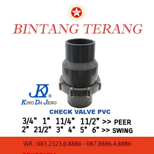 Jual Swing Checkvalve KDJ 6" / Check Valve PVC 6" / Tabok Klep - Kota ...