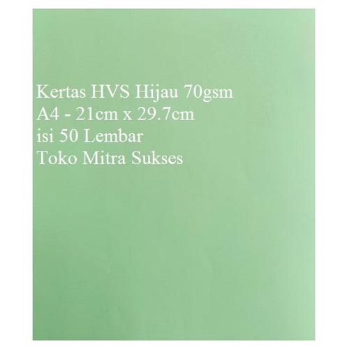 Jual Kertas HVS Kuning A4 70gram isi 50 Lembar - Hijau - Jakarta Barat ...