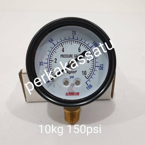 Jual PRESSURE GAUGE 16 KG BAR ARMSTRONG MANOMETER PENGUKUR TEKANAN 220 ...