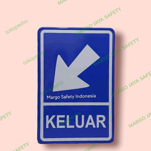 Jual Rambu Keluar kiri 60cm x 40cm Plat Alumunium - Jakarta Barat ...