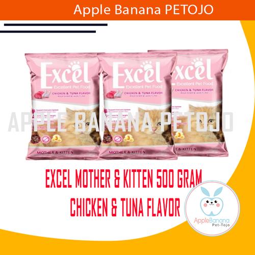 Jual Excel Mother & Kitten 500 GRAM - MAKANAN KUCING CHICKEN & TUNA ...