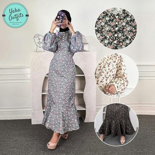 Jual Zalica Maxi Dress Wanita Muslim Jumbo Baju Gamis Panjang Polos ...