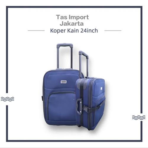 Jual PROMO! Koper Murah 24 Inch - 20 Inch Bahan Kain Kanvas ORI - Roda ...