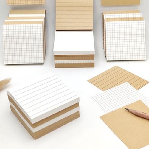 Jual SIMPLE Memo Sticky Notes Plain Paper by diary paper - white blank ...