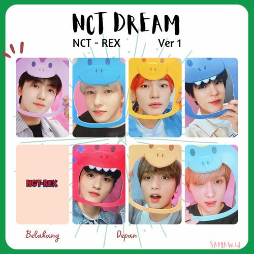 Jual PHOTOCARD NCT DREAM × NCT REX DINO PINKFONG - ver 3, 2 sisi - Kab ...