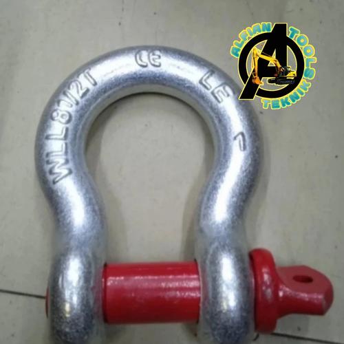 Jual Bow Shackle Omega 55 Ton 2 1/2inch /Segel Screw pin Sakel Omega ...