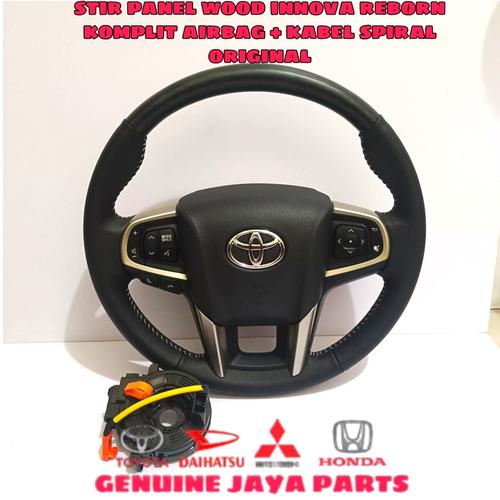 Jual Stir Panel wood Innova Reborn komplit airbag + kabel spiral ...