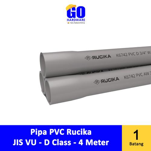 Jual Pipa PVC Rucika JIS VU - D Class - 4 Meter - 1 Batang - 3 ...