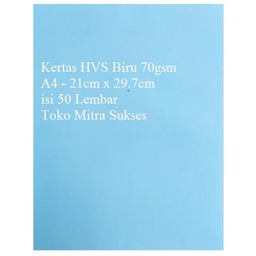 Jual Kertas HVS Biru A4 70gram isi 50 Lembar - Biru Muda - Jakarta ...