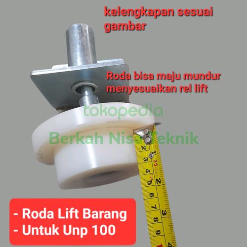 Jual Roda Lift Barang Unp 100 Bahan Nylon Batangan / Roda nylon Cargo ...
