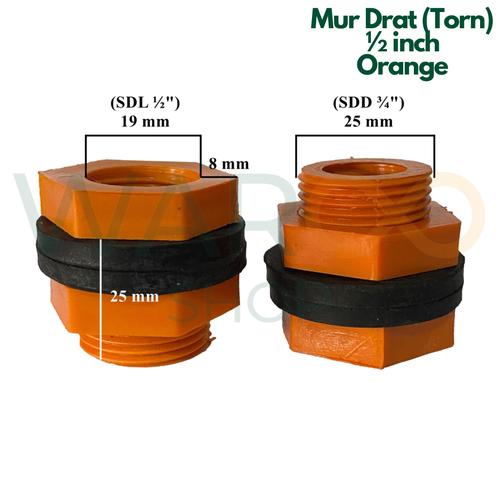 Jual Mur Drat Tandon Tangki Air Napel Verloop Ring PVC Toren 1/2 inch ...