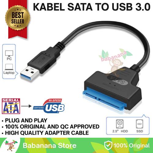Jual Sata to USB 3.0 ssd hdd Kabel Konverter Cable Converter - SATA ...