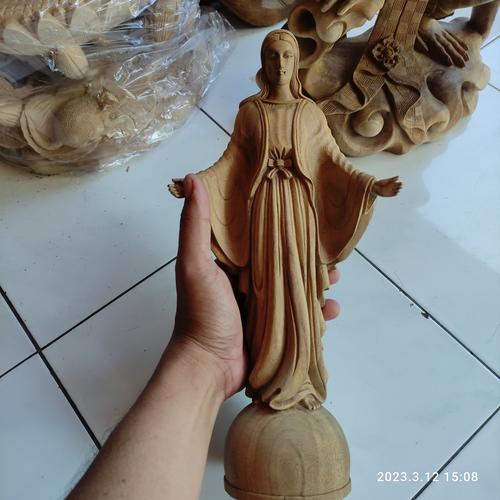 Jual PATUNG BUNDA MARIA - PATUNG BUNDA MARIA BUATAN BALI - KAYU 35 CM ...