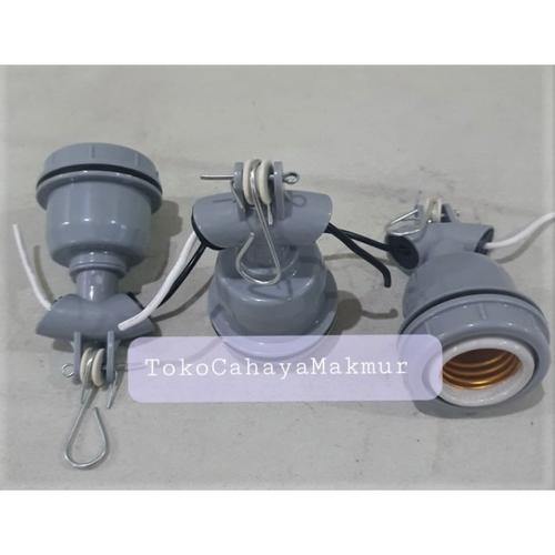 Jual Kap Fitting Gantung Hijau WD E27 E40 Besi/Fitting Lampu Jalan E27 E40 - Fitting E27 PVC ...