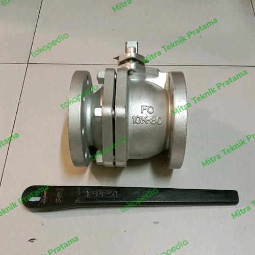 Jual Ball Valve Kitz Flange JIS 10K 3" inch DN80 Cast iron FC - Jakarta ...