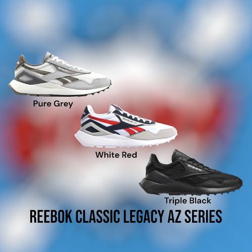 Jual Reebok Classic Leather Legacy Az ORIGINAL - TRIPLE BLACK, 45 ...