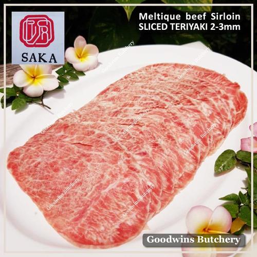 Jual Daging meltik SLICED TERIYAKI SHABU2 SAIKORO beef sirloin meltique ...