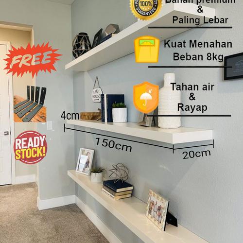 Jual rak ambalan dinding minimalis gantung,ambalan SIZE :P40-150CM X ...