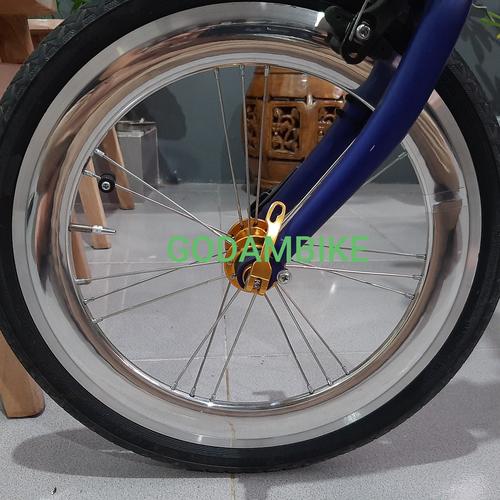 Jual velg rims pelek 16 plus 349 silver or hitam tebal profil 4 cm or ...