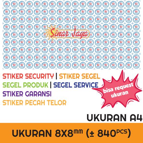 Jual Stiker Segel | Sticker Security | Stiker Pecah Telor (min ukura ...