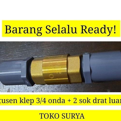 Jual ONDA Check Valve Cek Valep 3/4" PVC onda 3/4" DIM back flow tusen ...