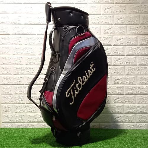 Jual Tas Golf Titleist Premium Semi Kulit Hitam/Merah - Jakarta Selatan ...
