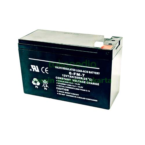 Jual battery 12v 7ah aki kering baterai power supply akses door batre ...