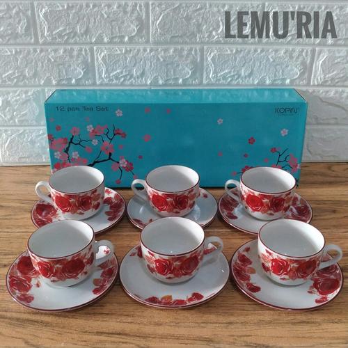 Jual KOPIN TEA SET KERAMIK PORCELAIN POLKADOT, CANGKIR TEH, MUG KOPI ...