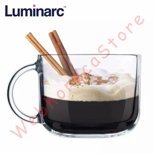Jual Luminarc Troquet Jumbo Dessert Coffee Tea Mug/ Gelas Gagang Kaca ...