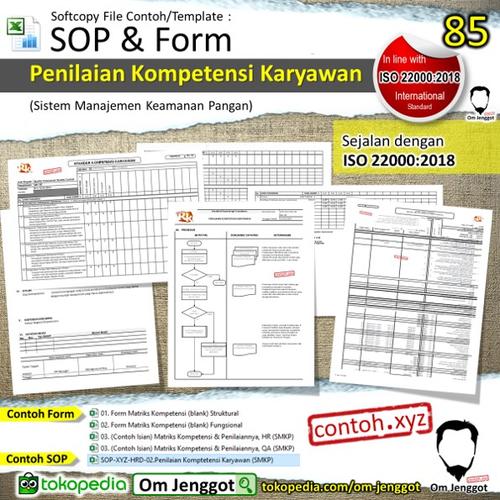 Jual [Softcopy] Contoh Matriks Kompetensi & Penilaiannya, ISO 22000: ...