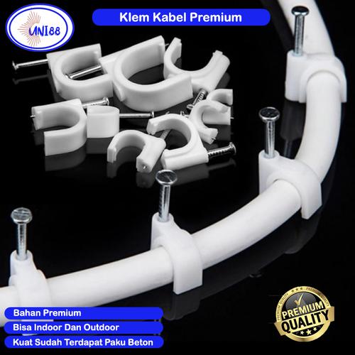 Jual Klem Kabel Listrik Paku Beton 6 7 8 10 12 mm Premium Super Kuat ...