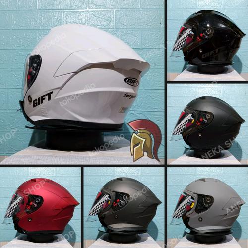 Jual HELM GIFT SARGON SOLID/POLOS | ANEKA MACAM WARNA | SINGLE VISOR ...