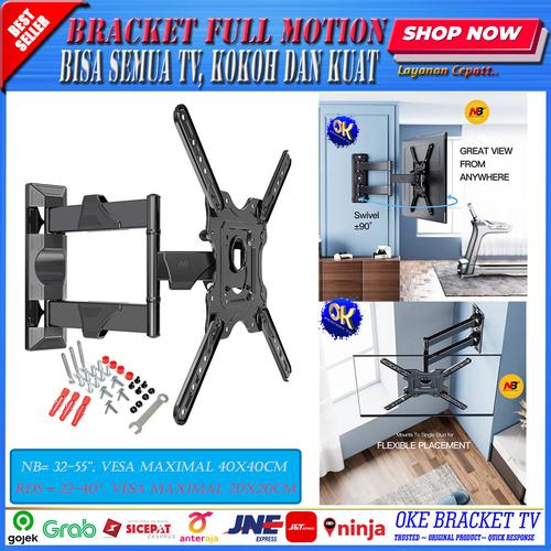 Jual LOOKTECH P4 Bracket Breket TV LED swivel Swifel 55 50 49 43 42 32 ...