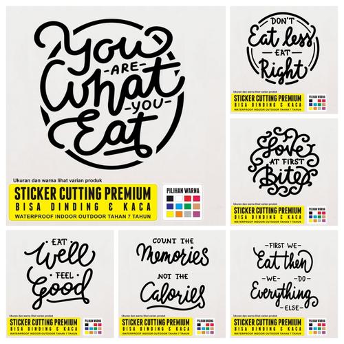 Jual Stiker Kaca DInding Cafe Resto Eat Kafe Coffee Shop Sticker ...
