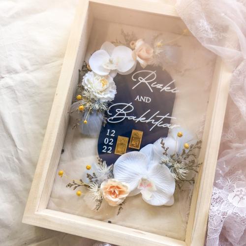 Jual Frame Mahar Pernikahan Rustic Mahar Akrilik Transparant - 20x30 ...