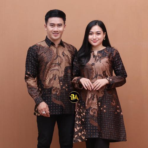 Jual Batik couple modern pasangan tunik batik couple lengan panjang - t ...