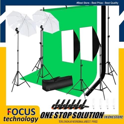 Jual Paket Lighting Mini Studio Background Foto Lampu studio soft Box ...