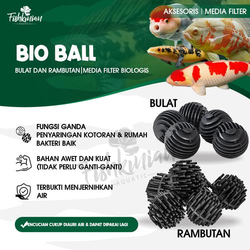 Jual BIOBALL BIO BALL RAMBUTAN BULAT MEDIA FILTER AIR AQUARIUM ...