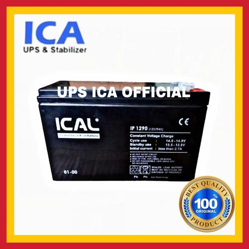 Jual BATTERY UPS ICA / ICAL IP 1290 / BATTERY ICAL IP1290 / 12V 9AH ...
