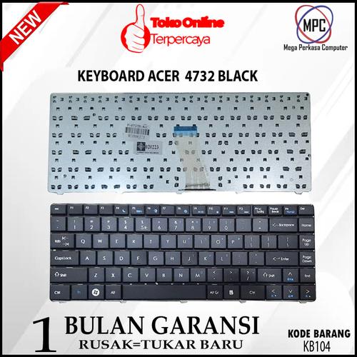 Jual Keyboard Acer Aspire 4732 4732z EMachines D725 D525 Hitam - Kota ...