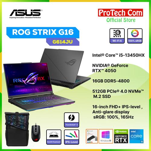 Promo ASUS ROG STRIX G16 G614JU i5-13540HX 16GB 512GB RTX4050 6GB OHS ...
