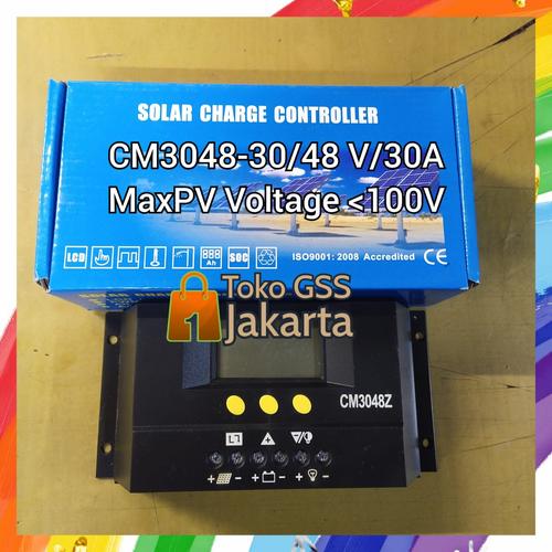 Jual Solar Charge Controller 30A 48V SCC PWM Panel surya 48V 30A ...