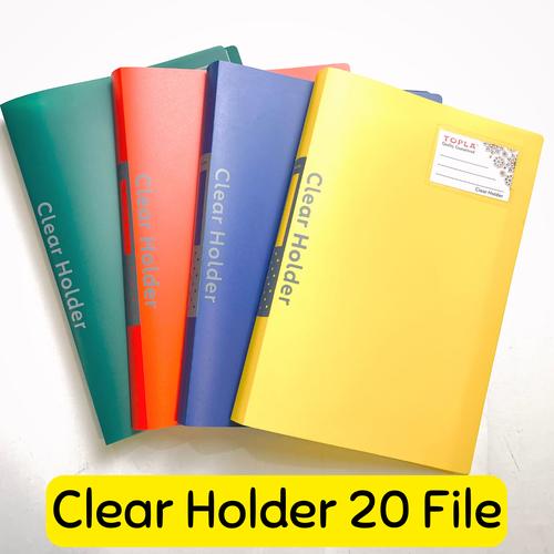 Jual Clear Holder F4 Folio 20 File Clear Holder Folio 20 Lembar - Hitam ...