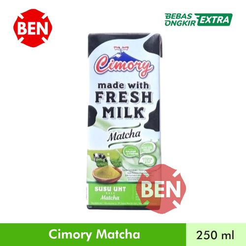 Jual Cimory Susu UHT MATCHA 250ml 250 ml Hijau Milk Kotak Besar Dus ...