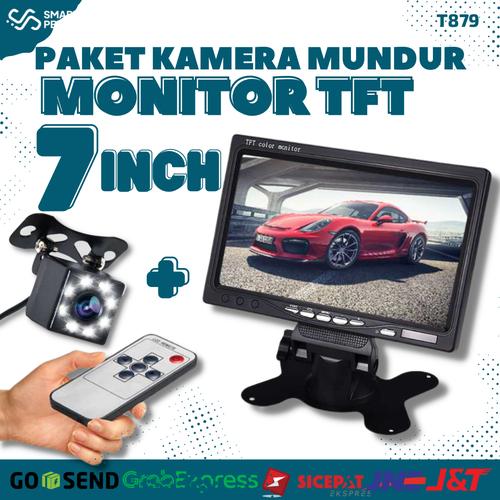Promo Layar Monitor Mobil 7 Inch LCD Kamera Mundur Parkir Mobil Camera ...