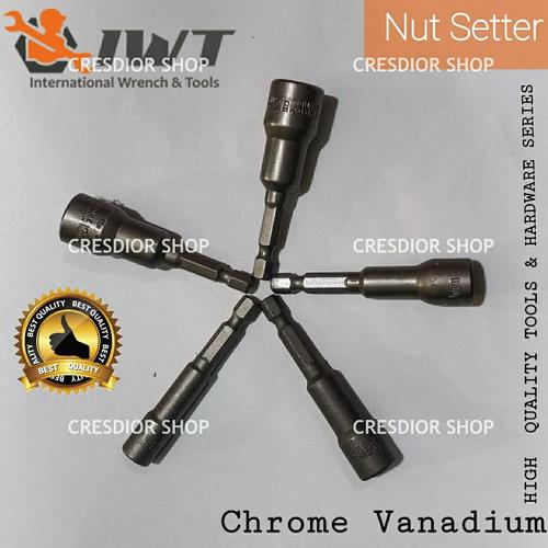 Jual Magnetic nut setter kunci mata roofing rufing 6 8 10 12 13 IWT ...