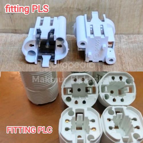 Jual fitting lampu PLC 2 pin/fitting lampu PLS fitting lampu tusuk ...